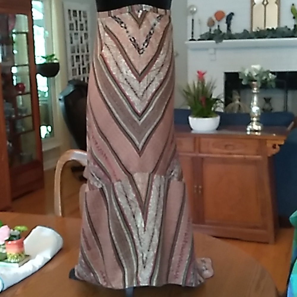 Peruvian Connection Asymmetrical Maxi Skirt - Gem